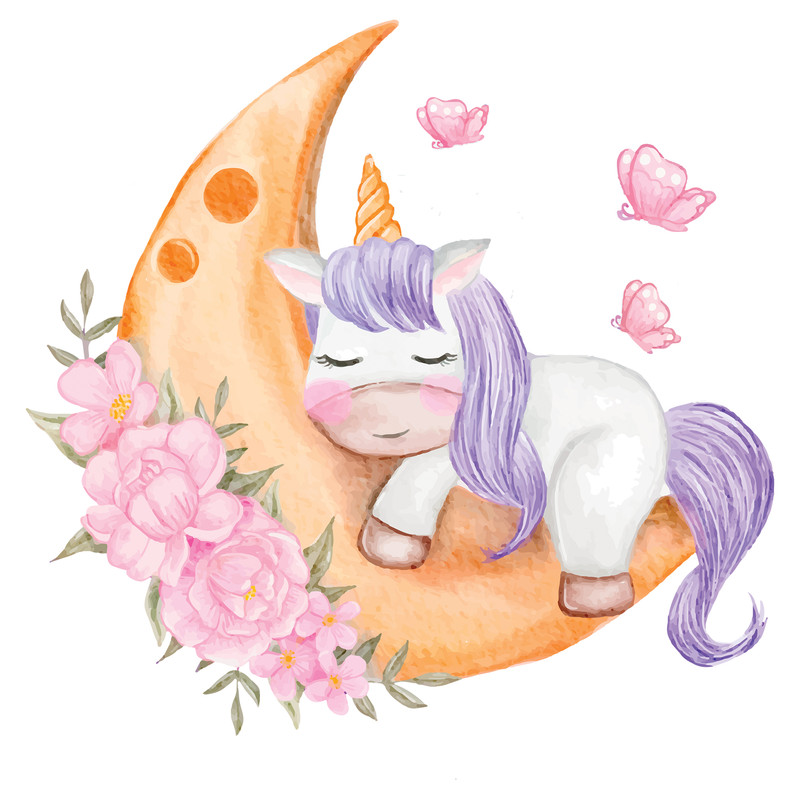 قیمت و خرید استیکر پارچه و لباس مدل dtf طرح یونیکورن کد H20.499 مجموعه 3 عددی