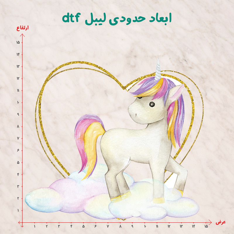 قیمت و خرید استیکر پارچه و لباس مدل dtf طرح یونیکورن کد H15.521 مجموعه 4 عددی