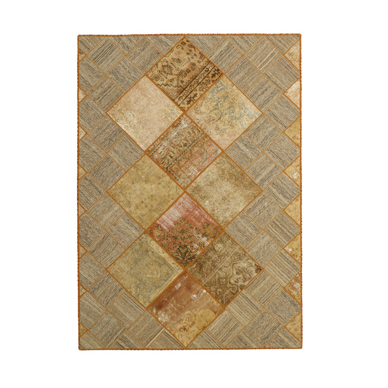 قیمت و خرید گلاژ گلیم و فرش دستبافت چهار متری مدل تکه دوزی کد 557327