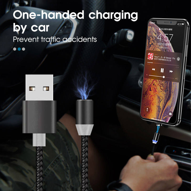قیمت و خرید کابل تبدیل مغناطیسی Usb به Microusb Usb C لایتنینگ مدل ایکس