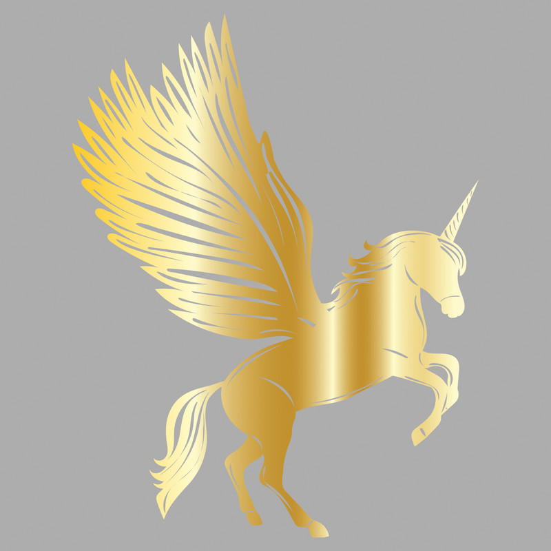 قیمت و خرید استیکر پارچه و لباس مدل dtf طرح یونیکورن کد H20.1123 مجموعه 3 عددی