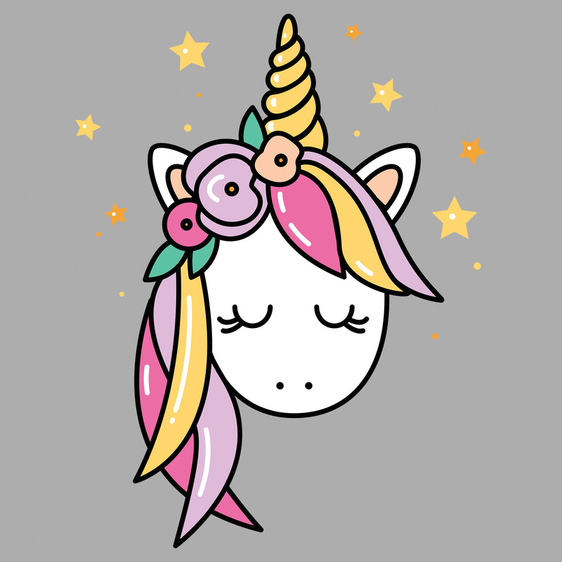 قیمت و خرید استیکر پارچه و لباس مدل dtf طرح یونیکورن کد H20.224 مجموعه 3 عددی