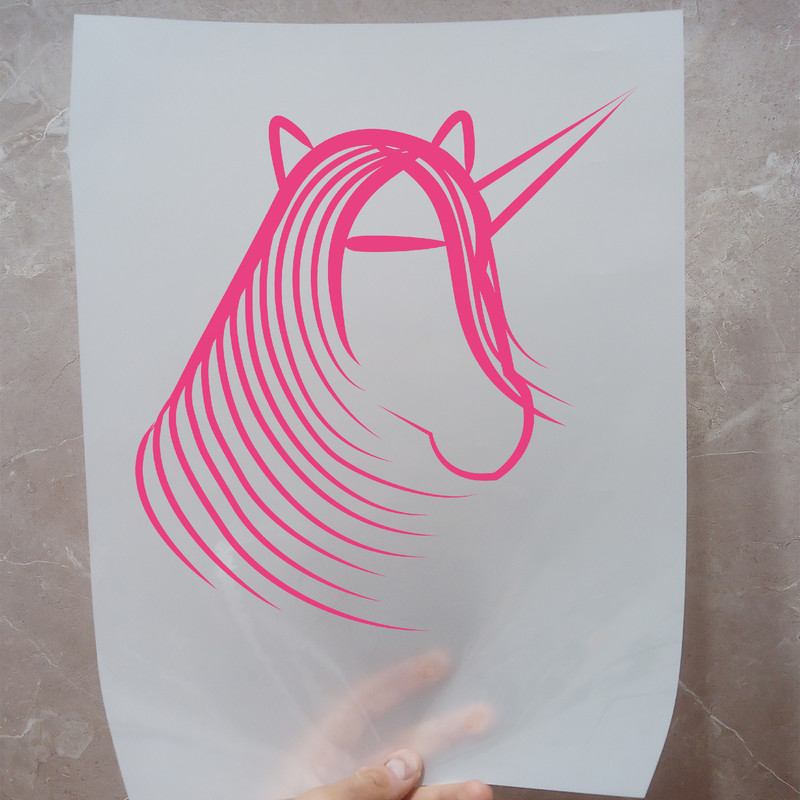 قیمت و خرید استیکر پارچه و لباس مدل dtf طرح یونیکورن کد H20.264 مجموعه 6 عددی