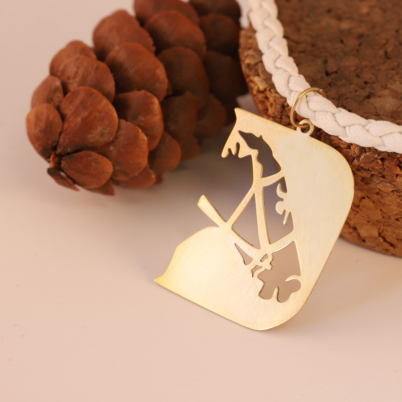 قیمت و خرید گردنبند طلا 18 عیار زنانه آمانژ مدل اسب کد D10516