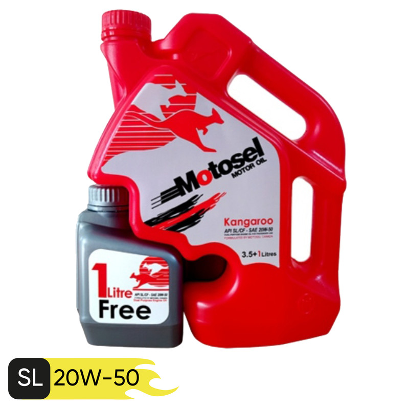 قیمت و خرید روغن موتور خودرو موتوسل مدل Kangaroo SL 20W_50 حجم 4.5 لیتر