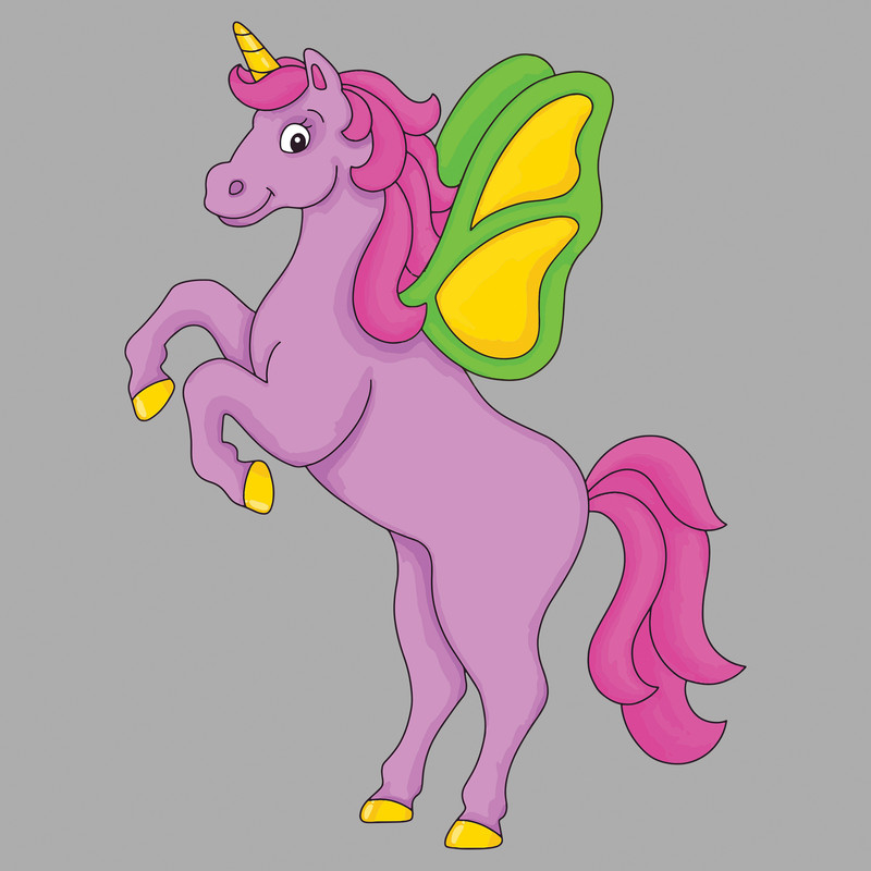 قیمت و خرید استیکر پارچه و لباس مدل dtf طرح یونیکورن کد H20.860 مجموعه 3 عددی