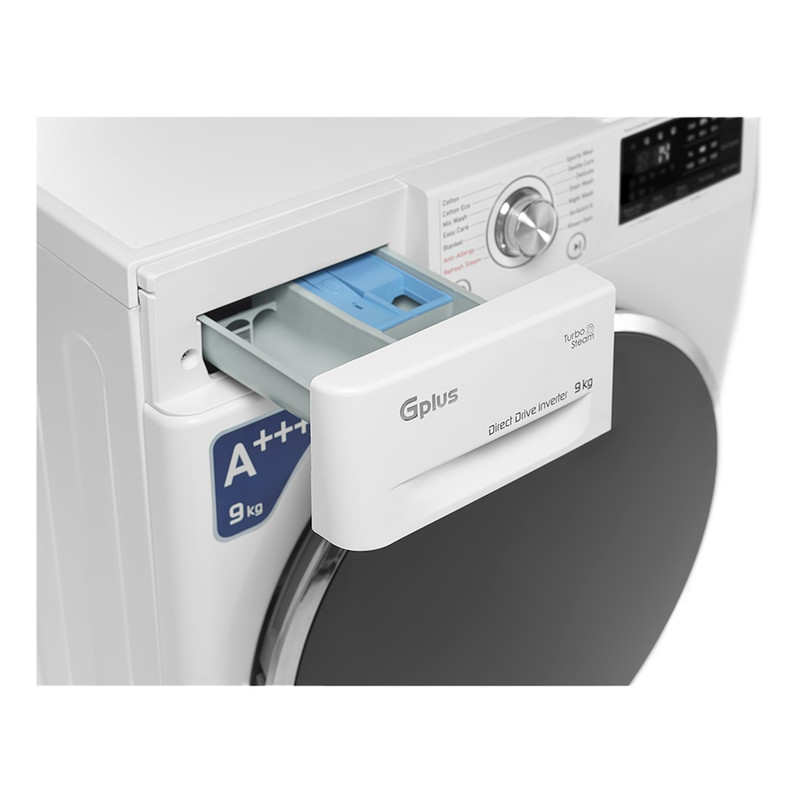 قیمت و خرید ماشین لباسشویی اتوماتیک جی پلاس مدل GWM-M990W ظرفیت 9 کیلوگرم