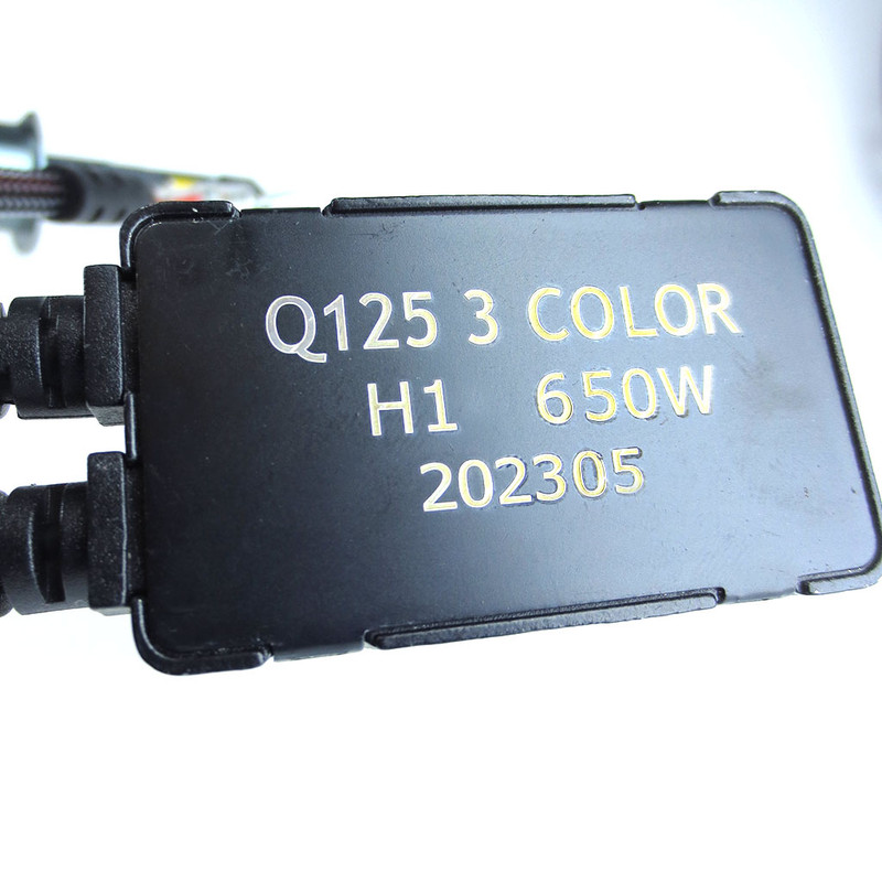 قیمت و خرید هدلایت لنزو مدل Q125 سه رنگ پایه H1 بسته دو عددی