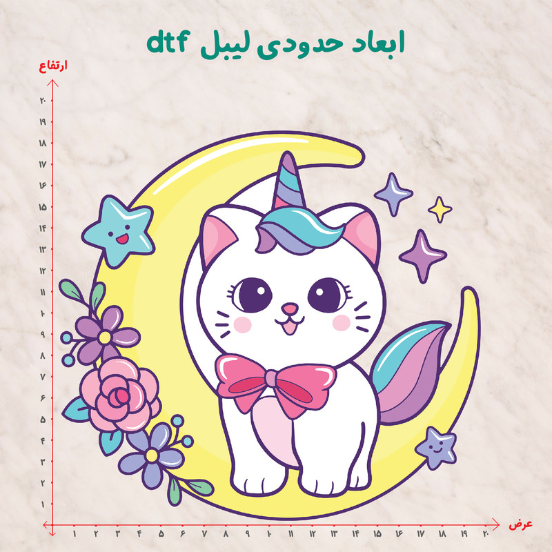 قیمت و خرید استیکر پارچه و لباس مدل dtf طرح یونیکورن کد H20.333 مجموعه 6 عددی