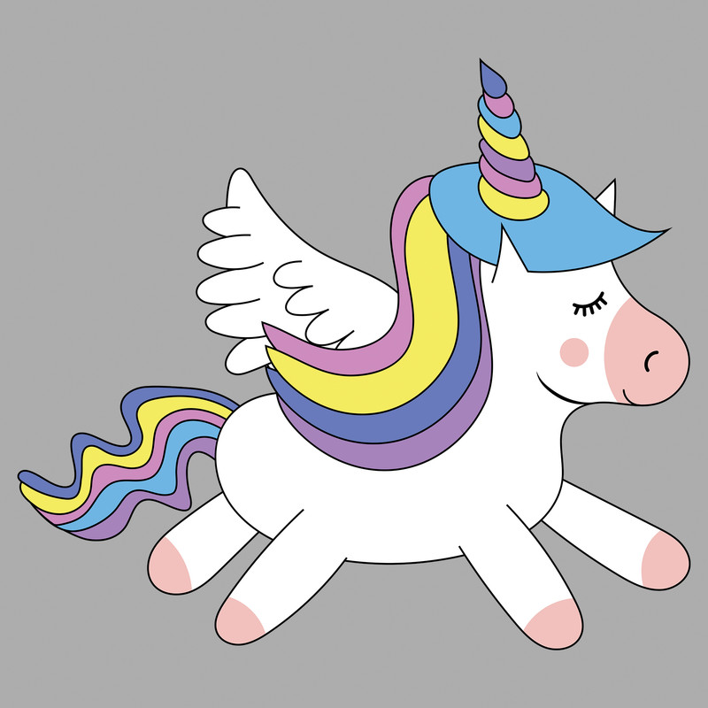 قیمت و خرید استیکر پارچه و لباس مدل dtf طرح یونیکورن کد H20.813 مجموعه 3 عددی