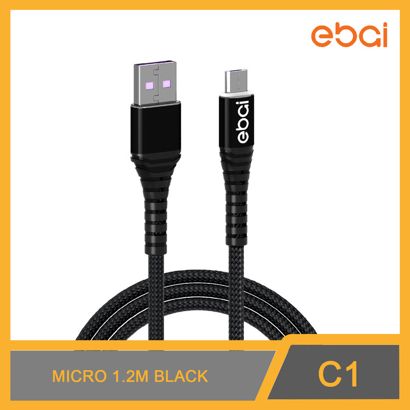 قیمت و خرید کابل تبدیل USB به MICRO USB ایبای مدل C1 طول 1.2 متر