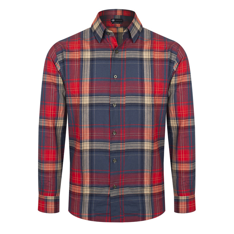 قیمت و خرید پیراهن آستین بلند مردانه ناوالس مدل KERCH رنگ سرمه ای