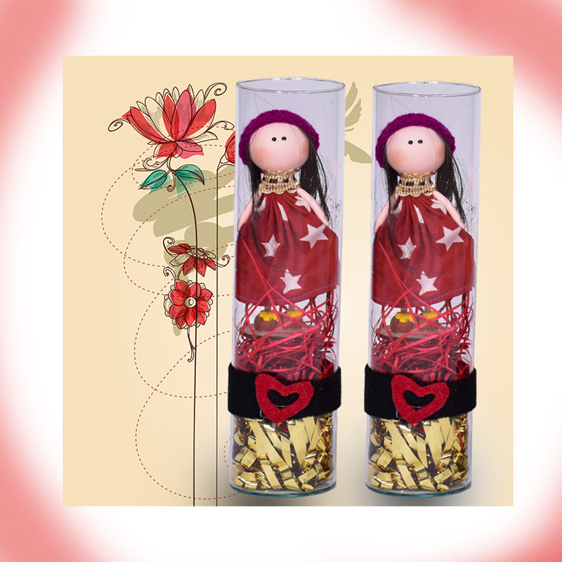 قیمت و خرید ست هدیه عروسک طرح روسی کد 03