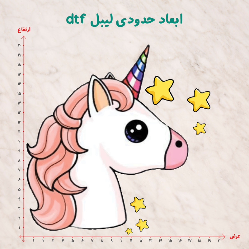 قیمت و خرید استیکر پارچه و لباس مدل dtf طرح یونیکورن کد H20.278 مجموعه 3 عددی