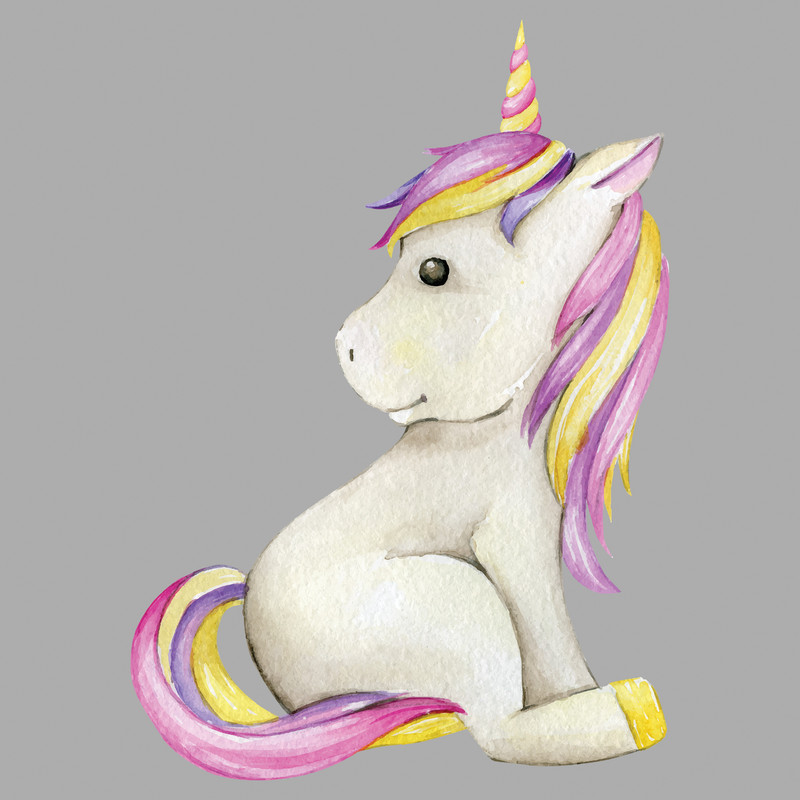 قیمت و خرید استیکر پارچه و لباس مدل dtf طرح یونیکورن کد H20.512 مجموعه 3 عددی