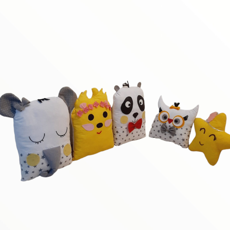 قیمت و خرید محافظ تخت کودک طرح حیوانات مجموعه 5 عددی