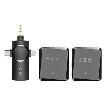 قیمت و خرید ست میکروفن بی سیم یقه ای مدل AirSky Dual TX