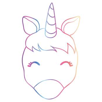 قیمت و خرید استیکر پارچه و لباس مدل dtf طرح یونیکورن کد H15.393 مجموعه 12 عددی