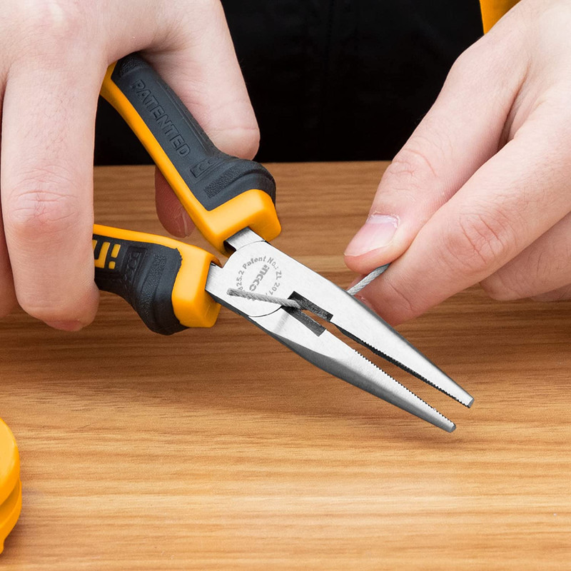 قیمت و خرید انبر دم باریک اینکو مدل HLNP-08168 سایز 6 اینچ