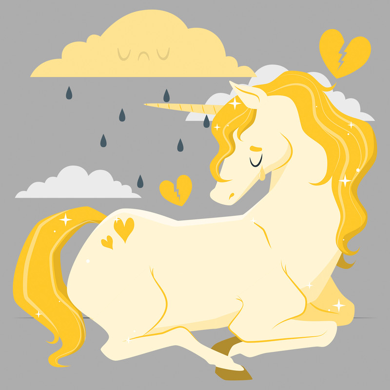 قیمت و خرید استیکر پارچه و لباس مدل dtf طرح یونیکورن کد H20.432 مجموعه 6 عددی