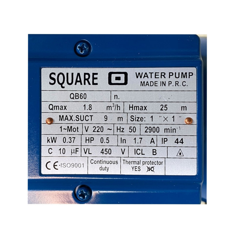 قیمت و خرید پمپ آب اسکواردی مدل Qb60