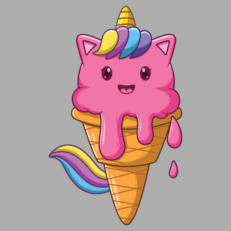 قیمت و خرید استیکر پارچه و لباس مدل dtf طرح یونیکورن کد H15.301 مجموعه 4 عددی