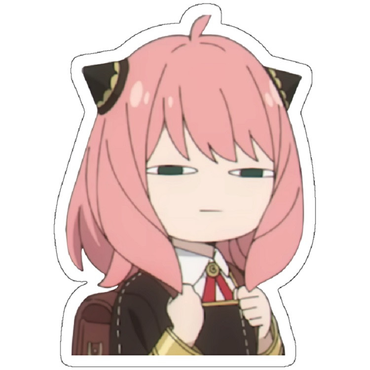 قیمت و خرید استیکر لپ تاپ مدل Spy X Family Anya Forger Funny Angry ...