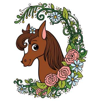 قیمت و خرید استیکر پارچه و لباس مدل dtf طرح یونیکورن کد H20.190 مجموعه 6 عددی