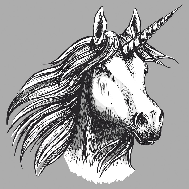 قیمت و خرید استیکر پارچه و لباس مدل dtf طرح یونیکورن کد H15.195 مجموعه 4 عددی