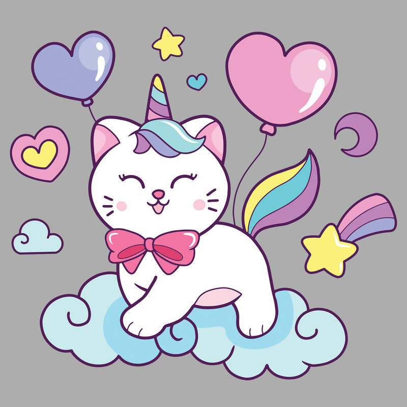 قیمت و خرید استیکر پارچه و لباس مدل dtf طرح یونیکورن کد H20.332 مجموعه 3 عددی