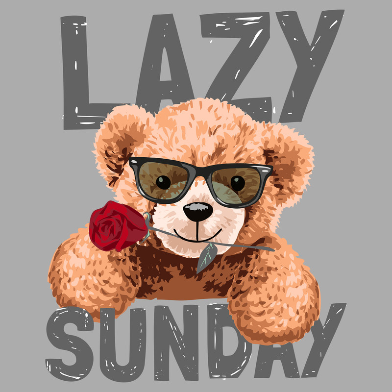 قیمت و خرید استیکر پارچه و لباس مدل dtf طرح تدی کد H15.117 مجموعه 12 عددی