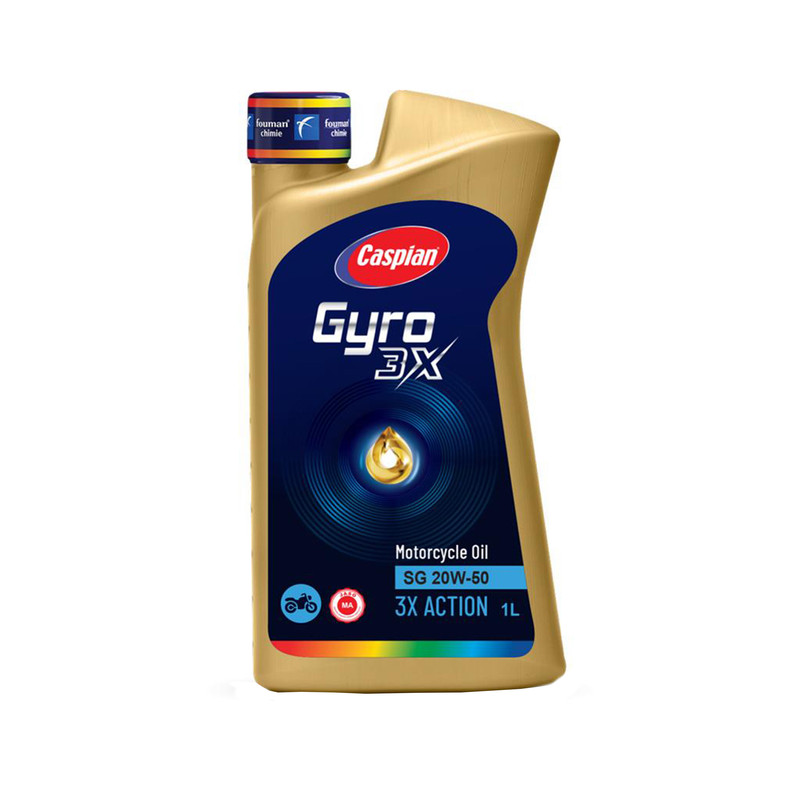 قیمت و خرید روغن موتورسیکلت کاسپین مدل SG-20W-50 حجم 1 لیتر