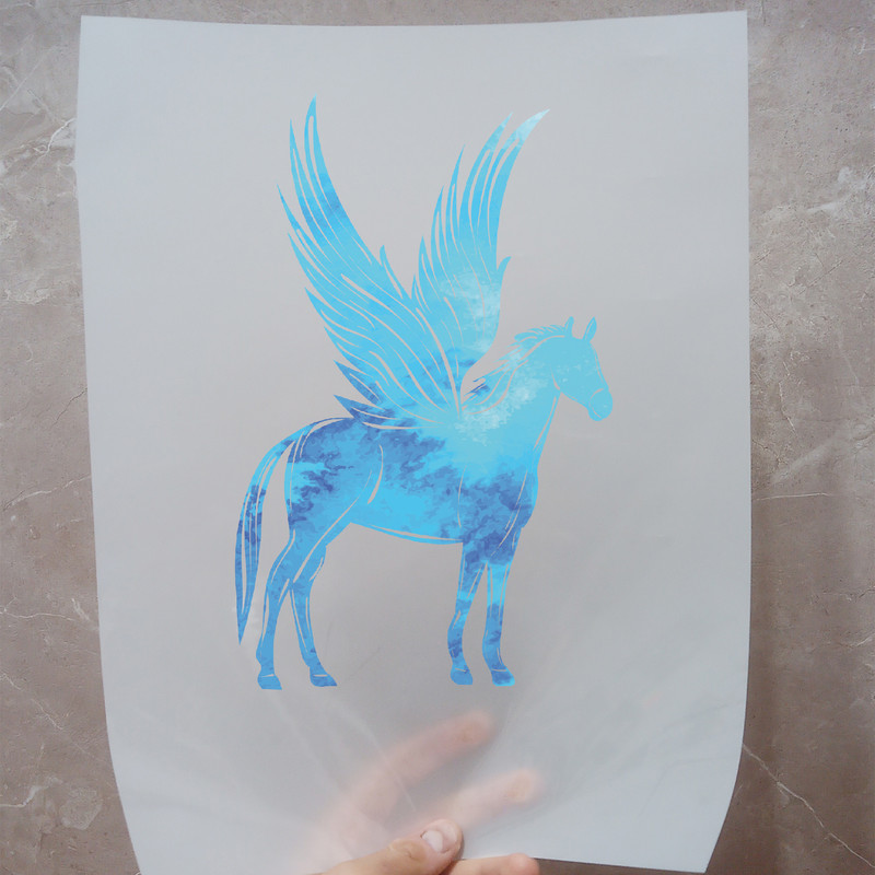 قیمت و خرید استیکر پارچه و لباس مدل dtf طرح یونیکورن کد H15.1031 مجموعه 4 عددی