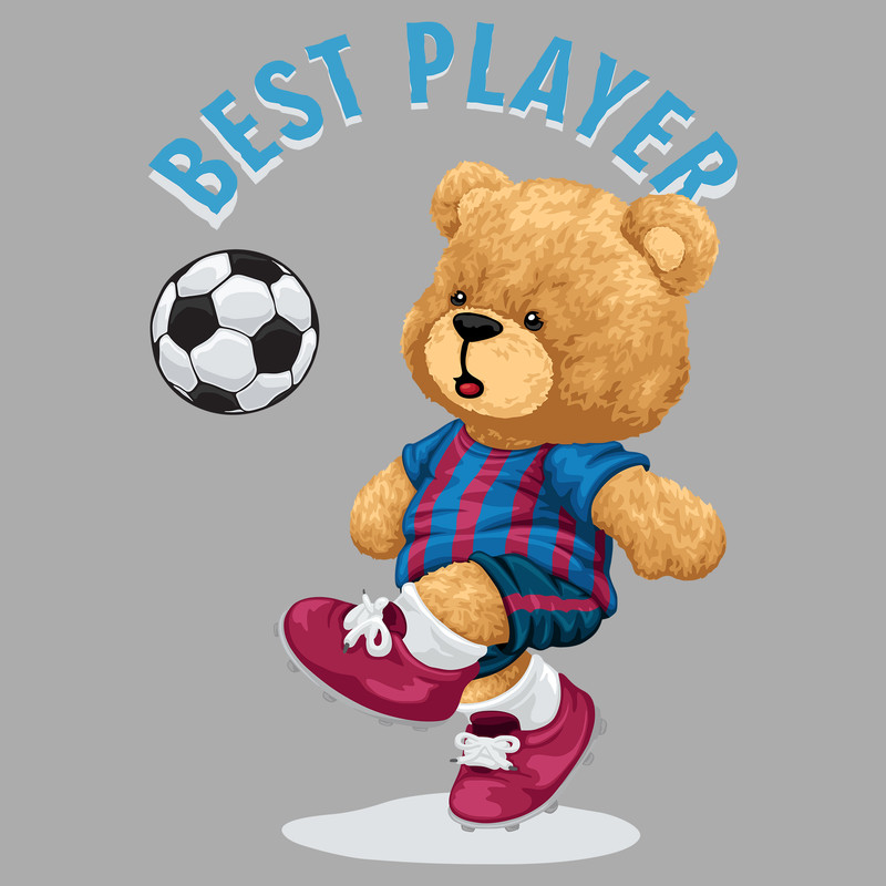 قیمت و خرید استیکر پارچه و لباس مدل dtf طرح تدی کد H15.107 مجموعه 4 عددی