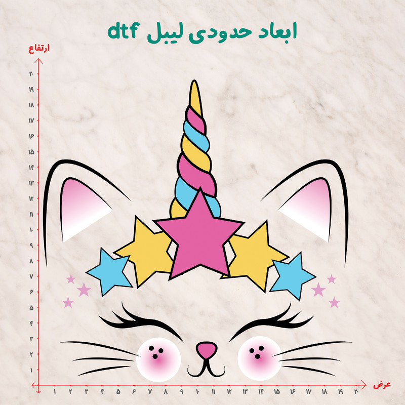 قیمت و خرید استیکر پارچه و لباس مدل dtf طرح یونیکورن کد H20.16 مجموعه 6 عددی