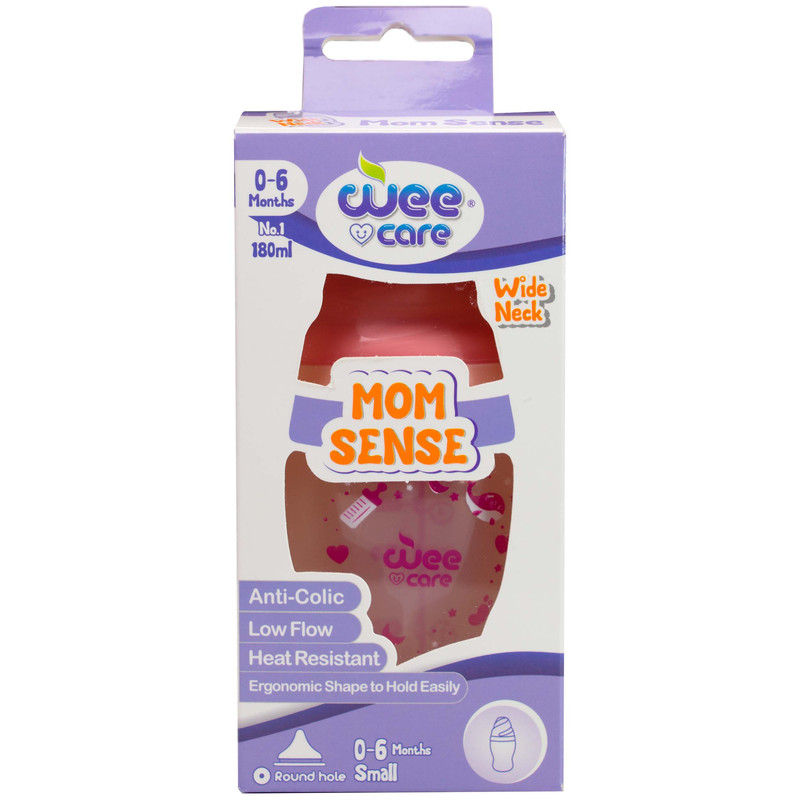 قیمت و خرید شیشه شیر وی کر مدل Mom Sense کد B323 حجم 180 میلی لیتر