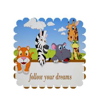 قیمت و خرید رومیزی طرح حیوانات کد 8513B