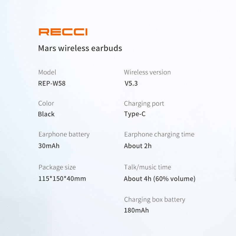 قیمت و خرید هندزفری بلوتوثی رسی مدل REP-W58