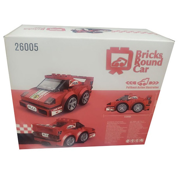 قیمت و خرید ساختنی دکول مدل Bricks Round Car کد 26005