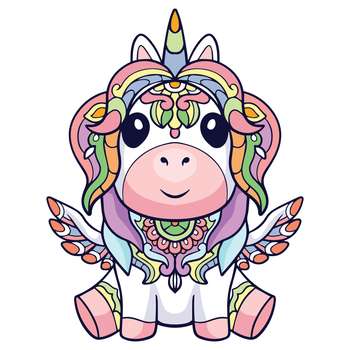 قیمت و خرید استیکر پارچه و لباس مدل dtf طرح یونیکورن کد H20.185 مجموعه 3 عددی