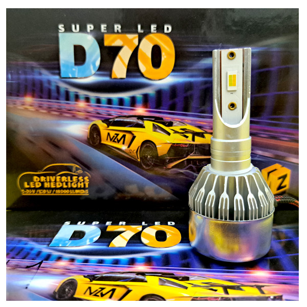 قیمت و خرید هدلایت ام زد ام مدل D70-h7 سه رنگ فلاشر بسته دو عددی