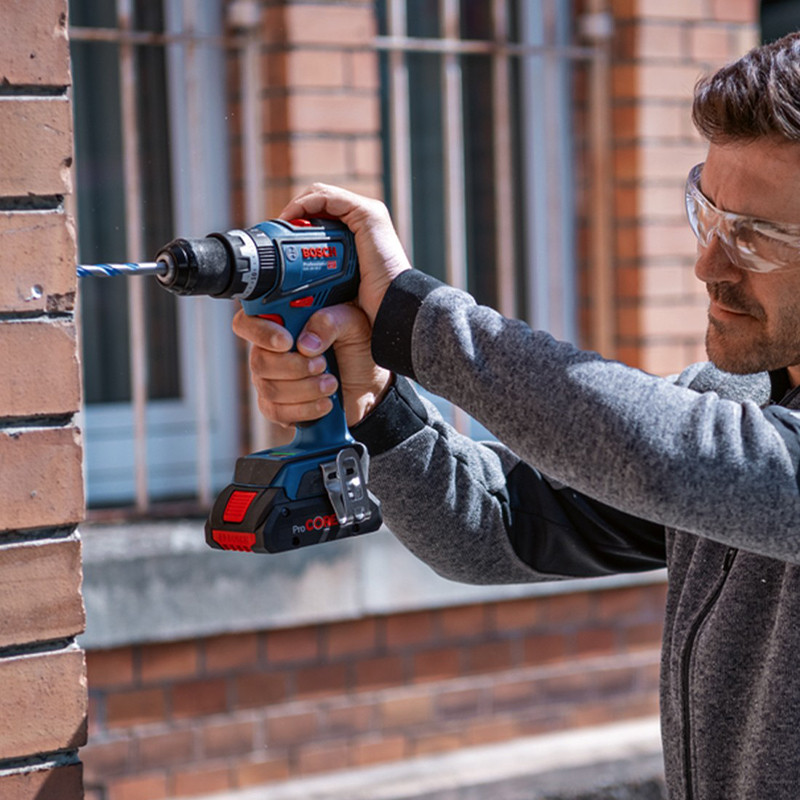 قیمت و خرید دریل پیچ گوشتی چکشی شارژی بوش مدل هوشمند GSB 18V-90C 5Ah