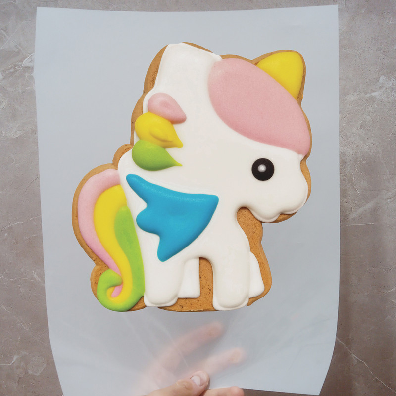 قیمت و خرید استیکر پارچه و لباس مدل dtf طرح یونیکورن کد H15.474 مجموعه 4 عددی