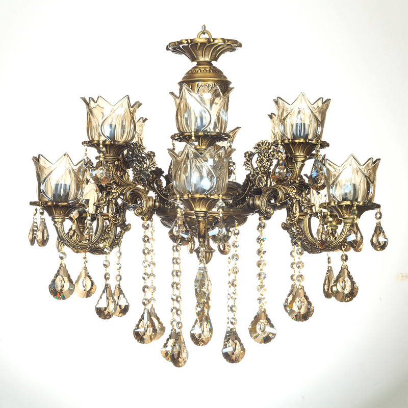 قیمت و خرید لوستر 12 شعله چشمه نور کد S3515/6+6-AO