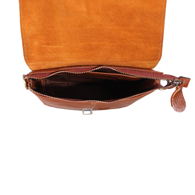 قیمت و خرید کیف رودوشی مردانه شهر چرم مدل H31063