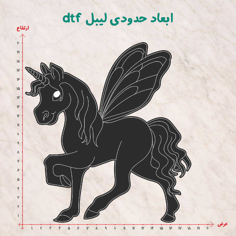 قیمت و خرید استیکر پارچه و لباس مدل dtf طرح یونیکورن کد H20.1197 مجموعه 3 عددی