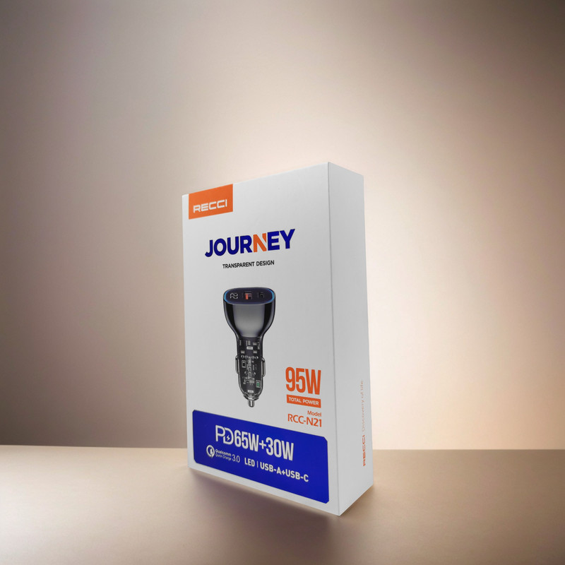 قیمت و خرید شارژر فندکی 65 وات رسی مدل RCC-N21