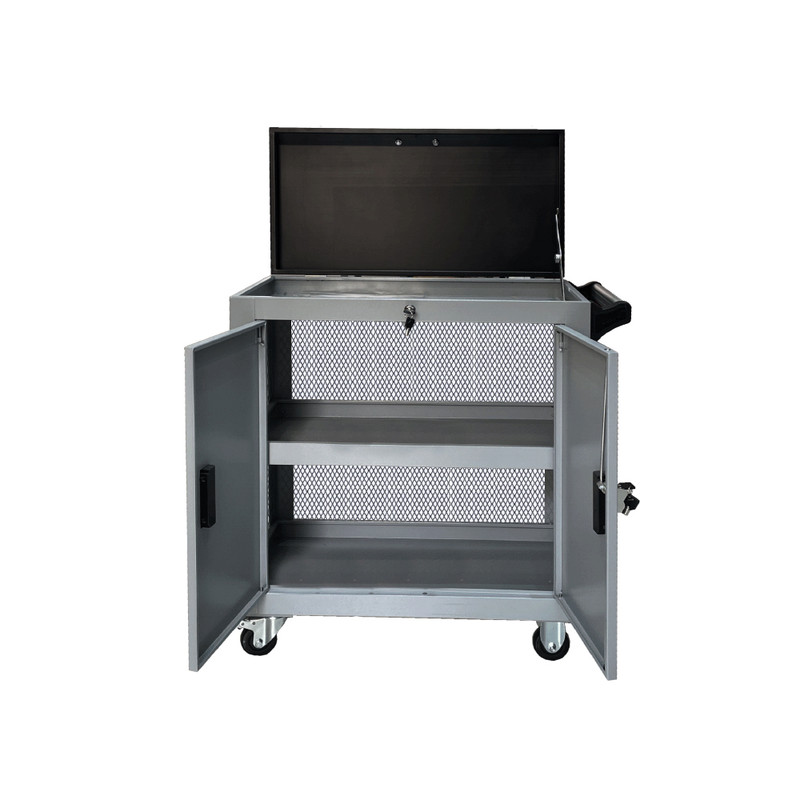 قیمت و خرید میز ابزار کارگاهی مدل 3 طبقه درب دار کابینتی