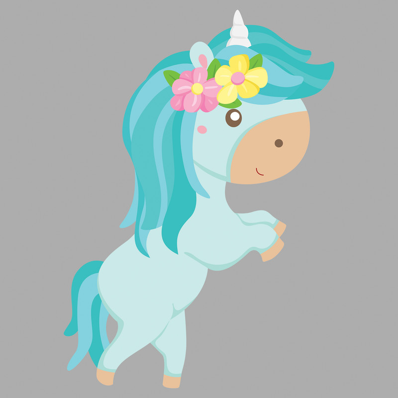 قیمت و خرید استیکر پارچه و لباس مدل dtf طرح یونیکورن کد H20.985 مجموعه 3 عددی