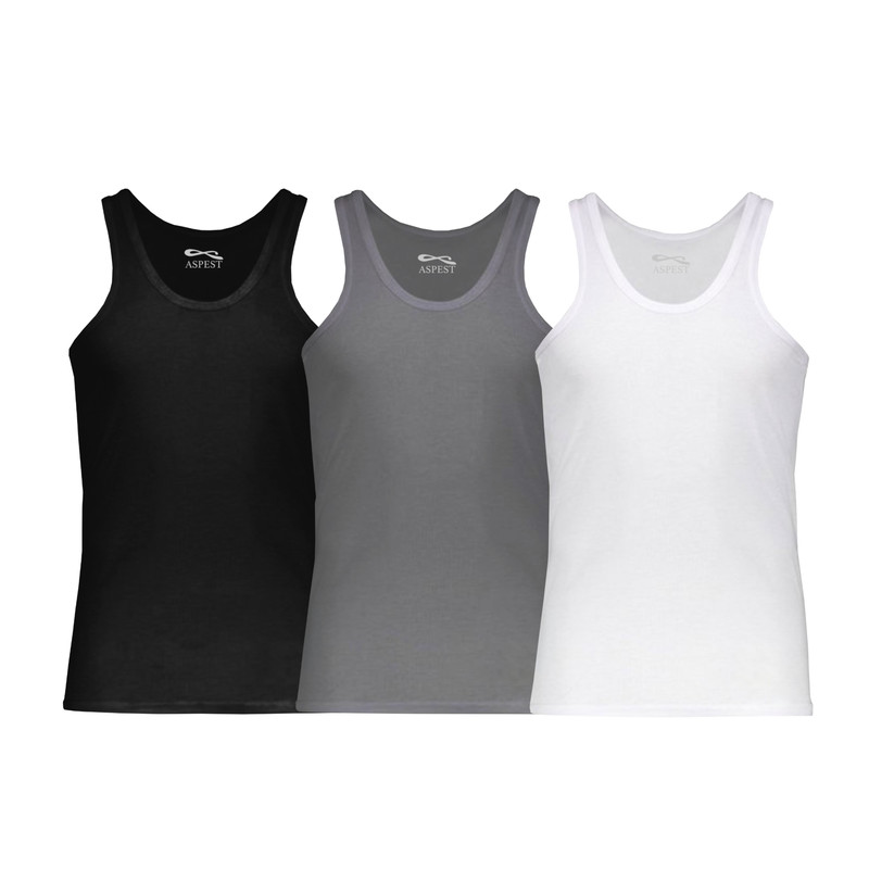 قیمت و خرید زیرپوش رکابی مردانه اسپست مدل ASP-XSH-RK3 مجموعه 3 عددی